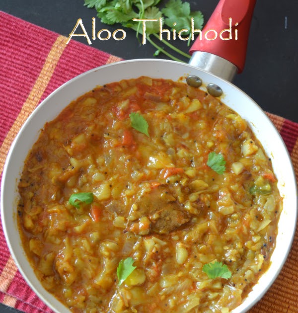 Veggie Platter: Aloo Thechauni / Aloo Thechwani / Aloo Thichodi