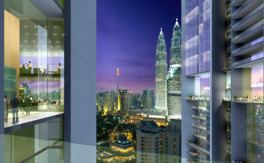 Malaysia Architecture: The Troika by Foster + Partners & GDP Architects