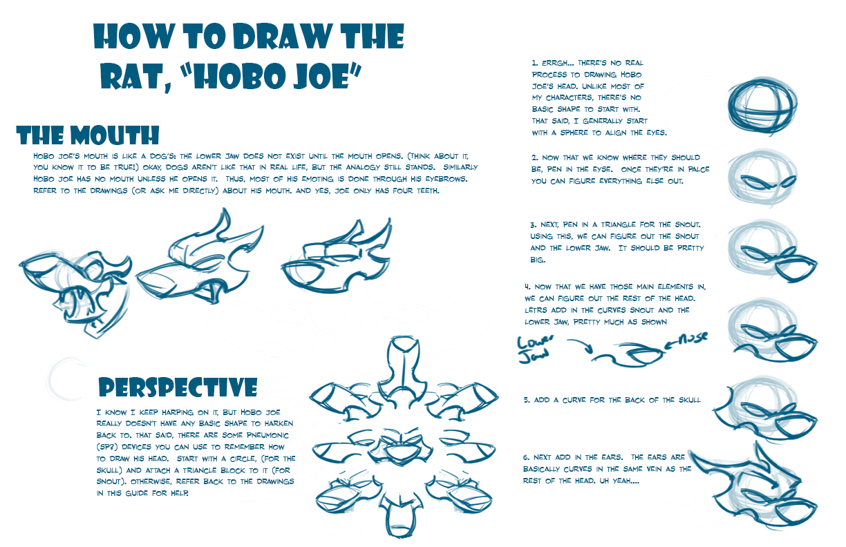 The Crimson Fly: SPOILER WARNING: How to draw Hobo Joe, the rat