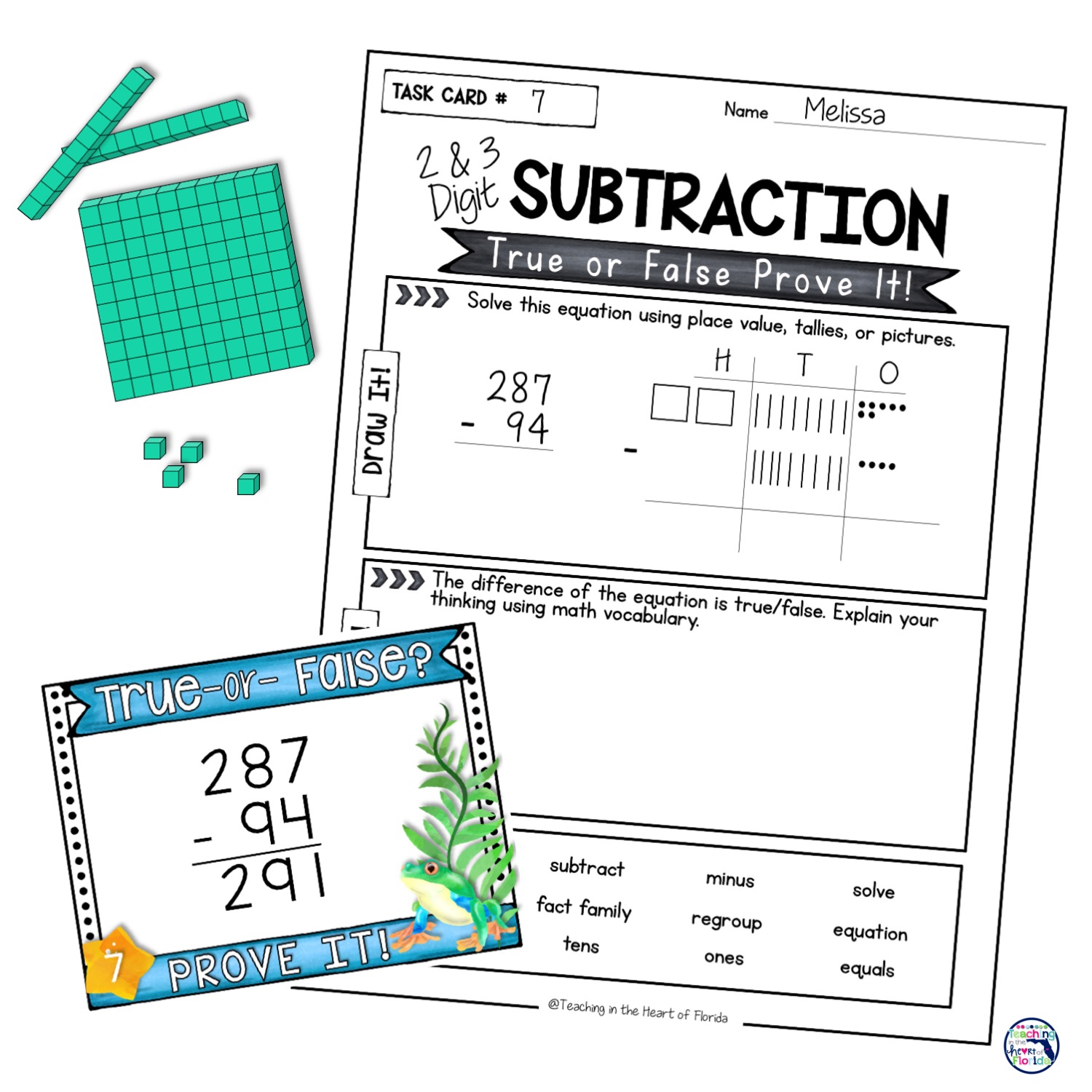 Up the Rigor Right Away in Your Math Classroom with Subtraction Error ...
