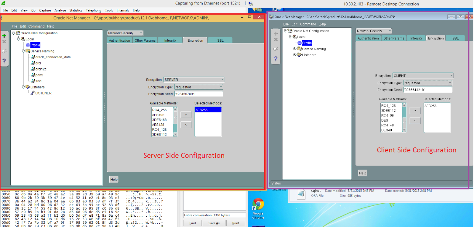Dbmentors Inam Bukharis Blog 12c Network Data Encryption