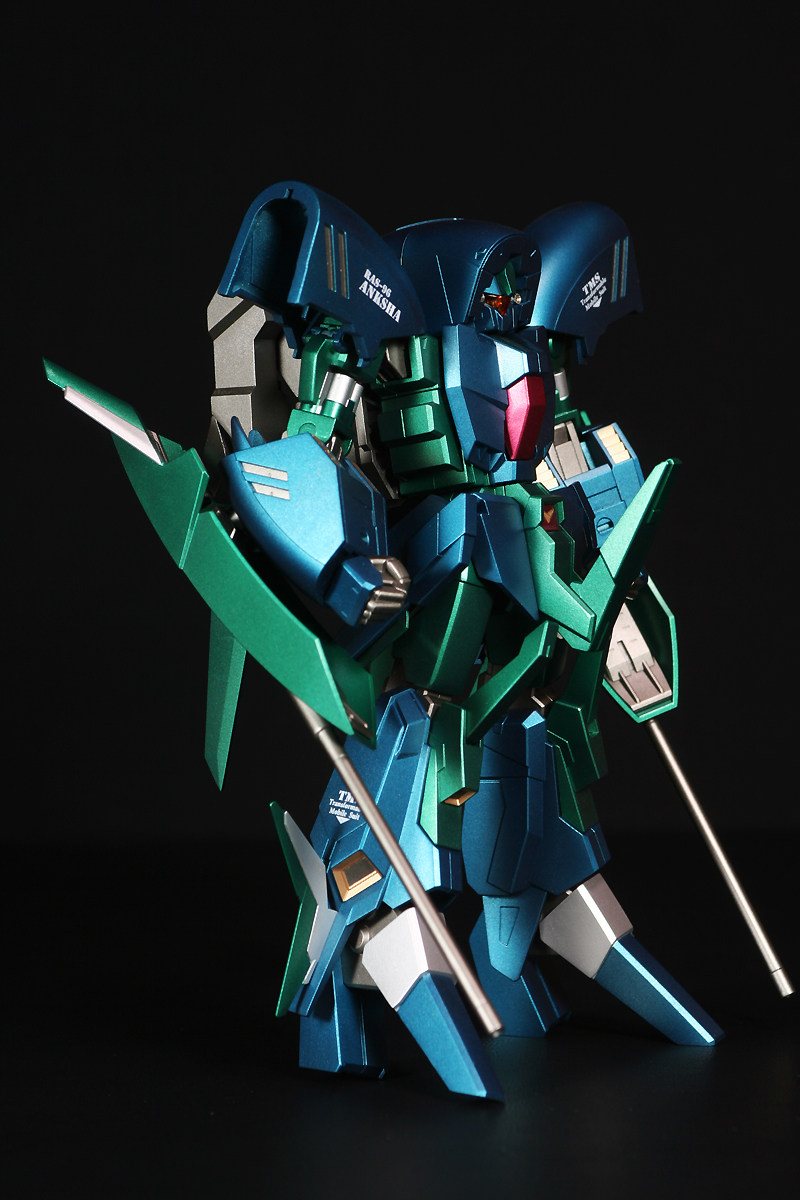GUNDAM GUY: HGUC 1/144 RAS-96 Anksha - Metallic Color Painted Build