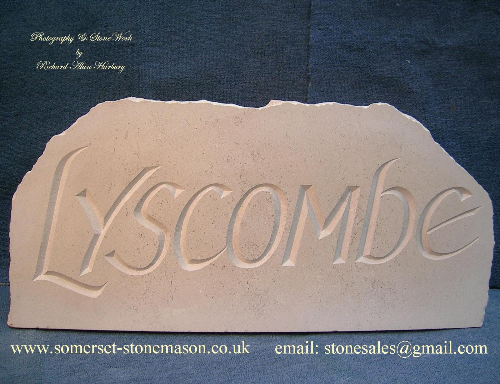 Dorset Stonemasons Directory: HOUSE NAMES, NUMBERS, LETTERING