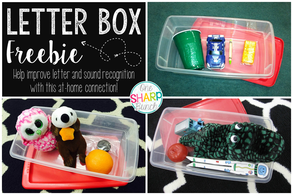 Letter Box FREEBIE {An Alphabet Activity} - One Sharp Bunch