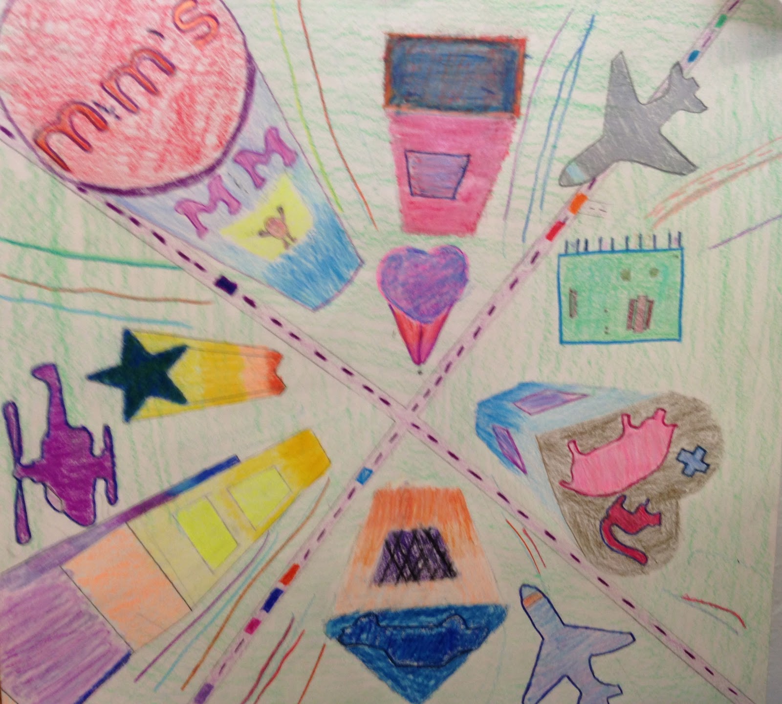 TCDS Art Department : 6th Grade 1-Point Perspective