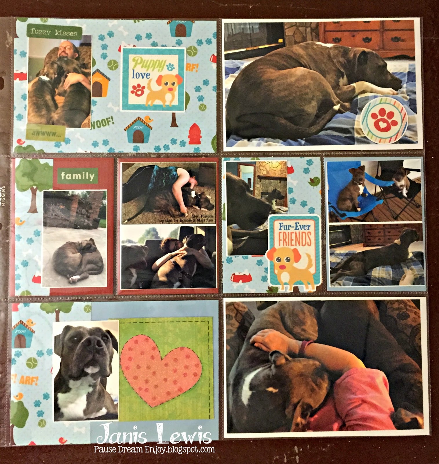Pause Dream Enjoy: PETS Scrapbook Double Layout