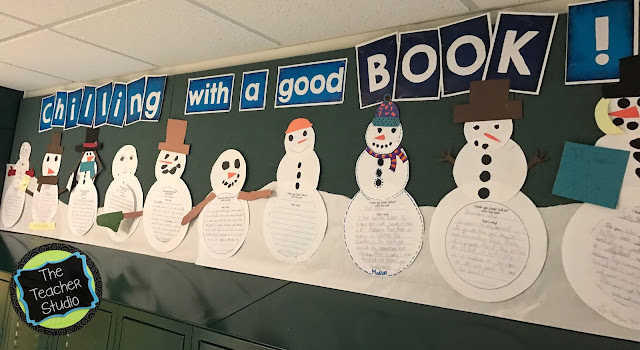 Chilling With a Good Book - A Winter Bulletin Board - The Teacher Studio