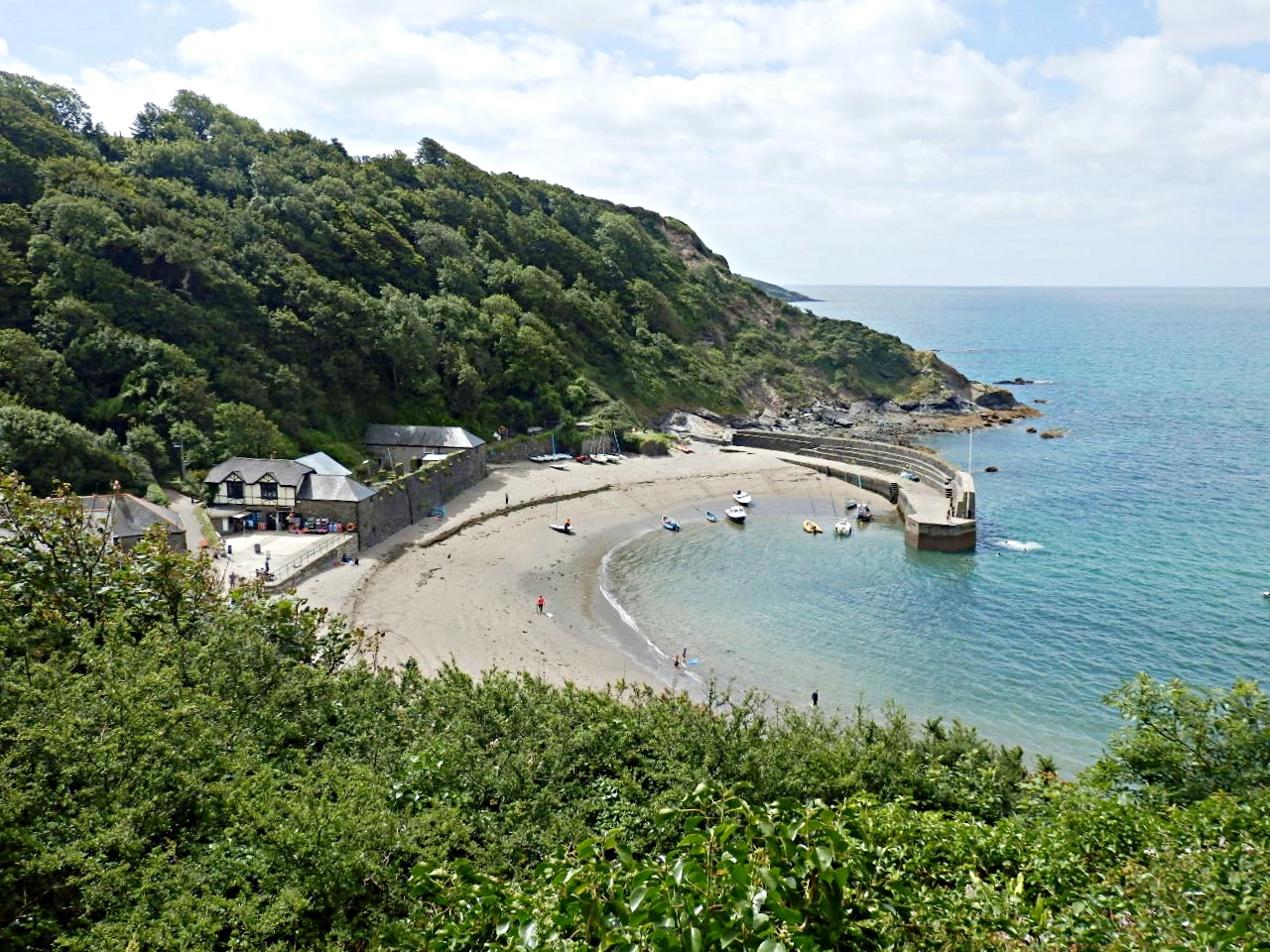 Mike's Cornwall: Polkerris, Cornwall the Fortified Harbour with an Inn ...