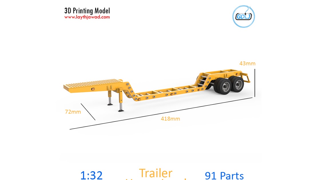 Trailer Heavy Load 3D Printing Model | Layth Jawad