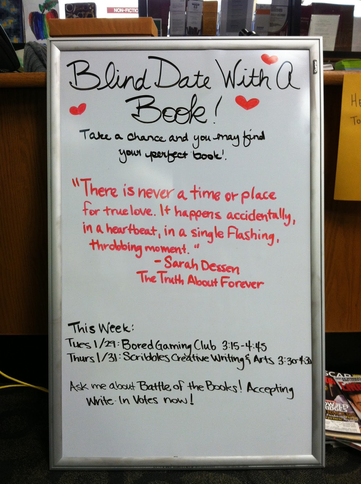 The Savvy Reader: Blind Date with a Book