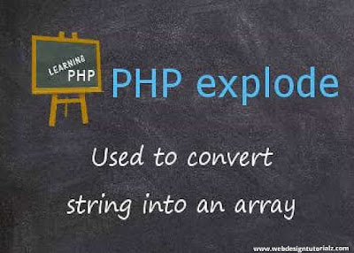 PHP | explode() Function - WebDesignTutorialz