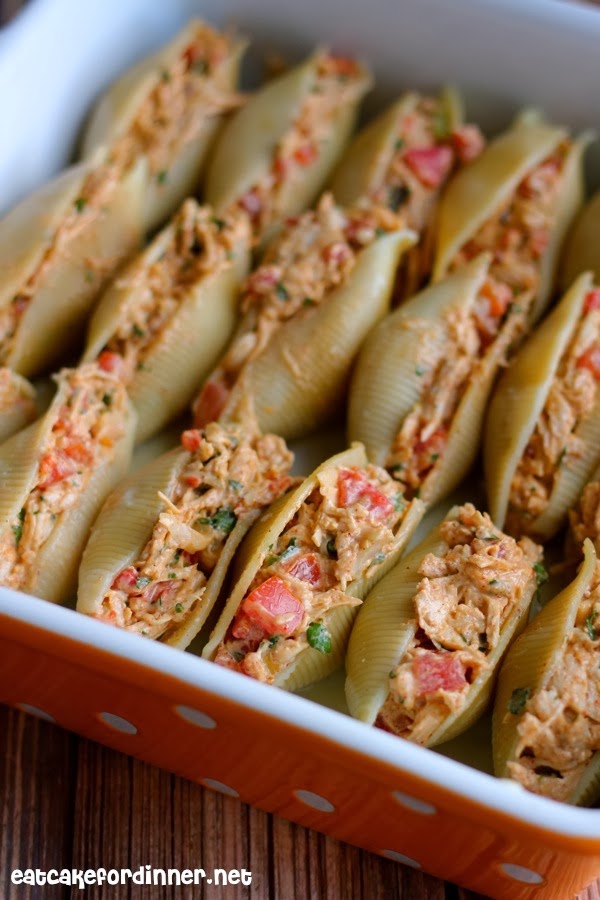 Eat Cake For Dinner: Chicken Enchilada Stuffed Shells