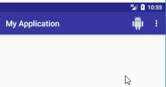Add items/menu in actionbar/toolbar android studio