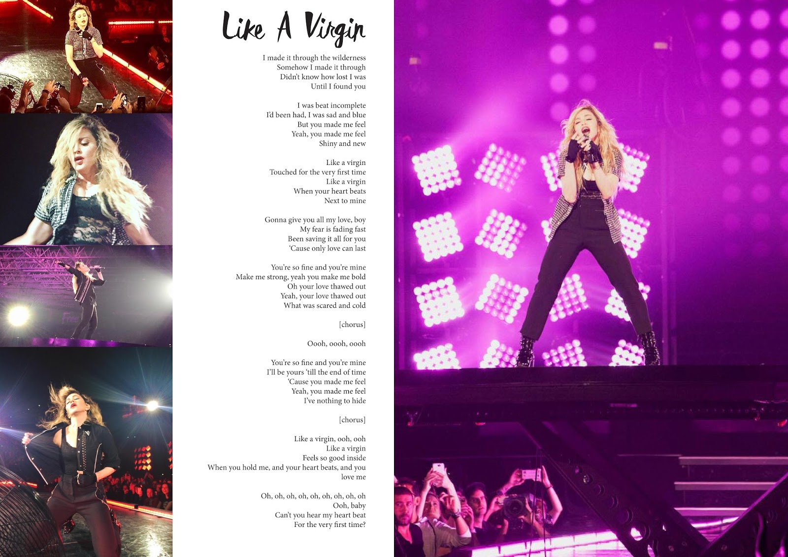 Madonna FanMade Covers: Rebel Heart Tour - Lyrics Book