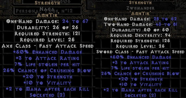 Best cRPGs: STRENGTH RUNEWORD, Diablo 2 Resurrected, perfect superior ...