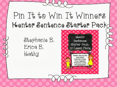 Collaboration Cuties: Mentor Sentence Starter Pack Winners and Sale ...