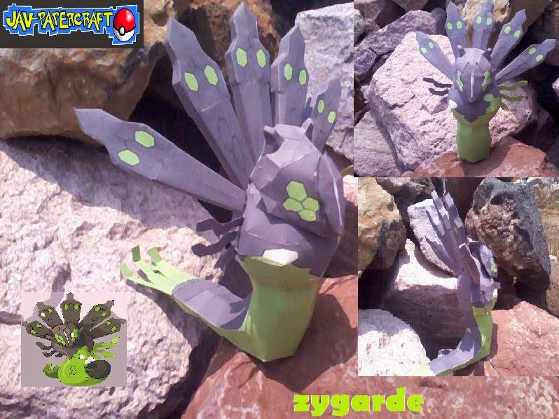 Pokemon Zygarde Papercraft ~ Paperkraft.net - Free Papercraft, Paper ...