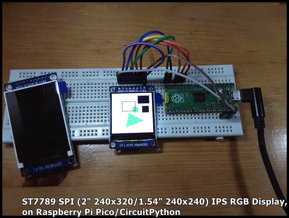 Hello Raspberry Pi: ST7789 SPI (2" 240x320/1.54" 240x240) IPS RGB ...