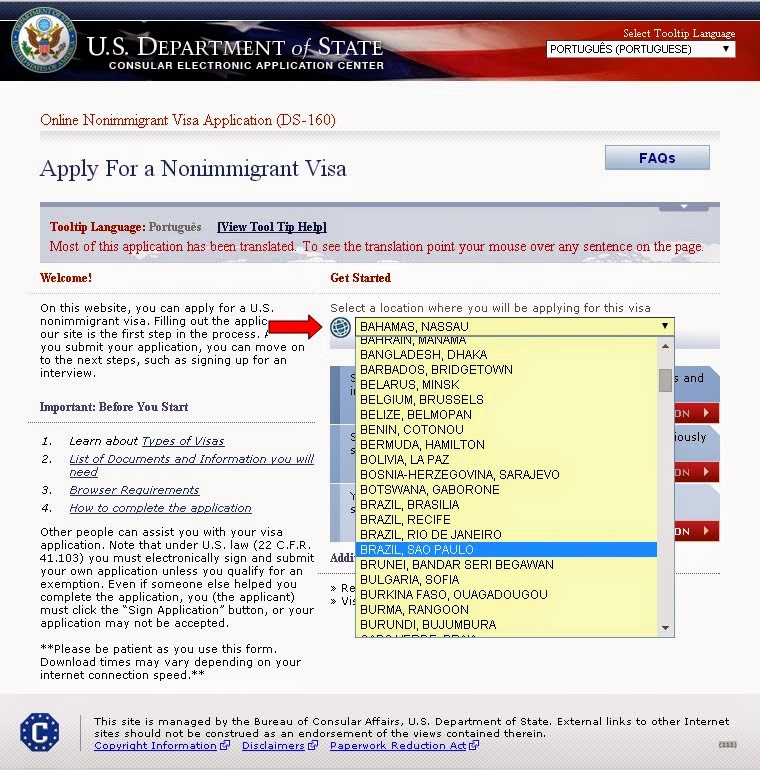 Ailine Neves: Placement Package - DS 160