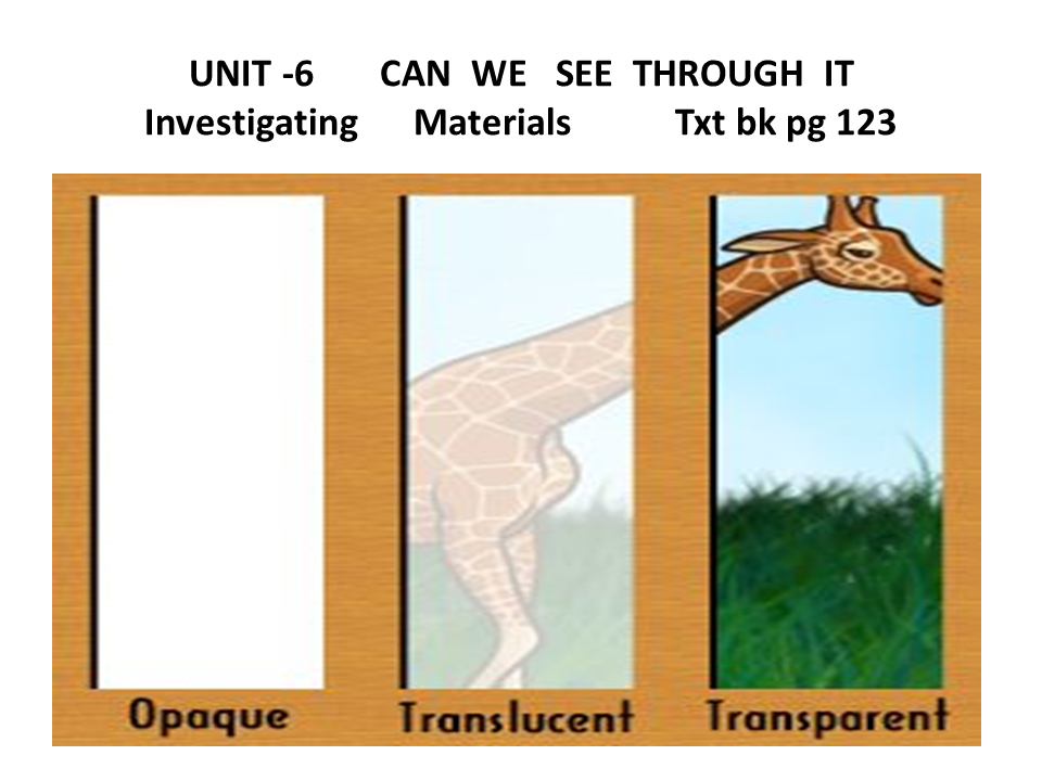 MSQPS Science 5: 24-3-2020