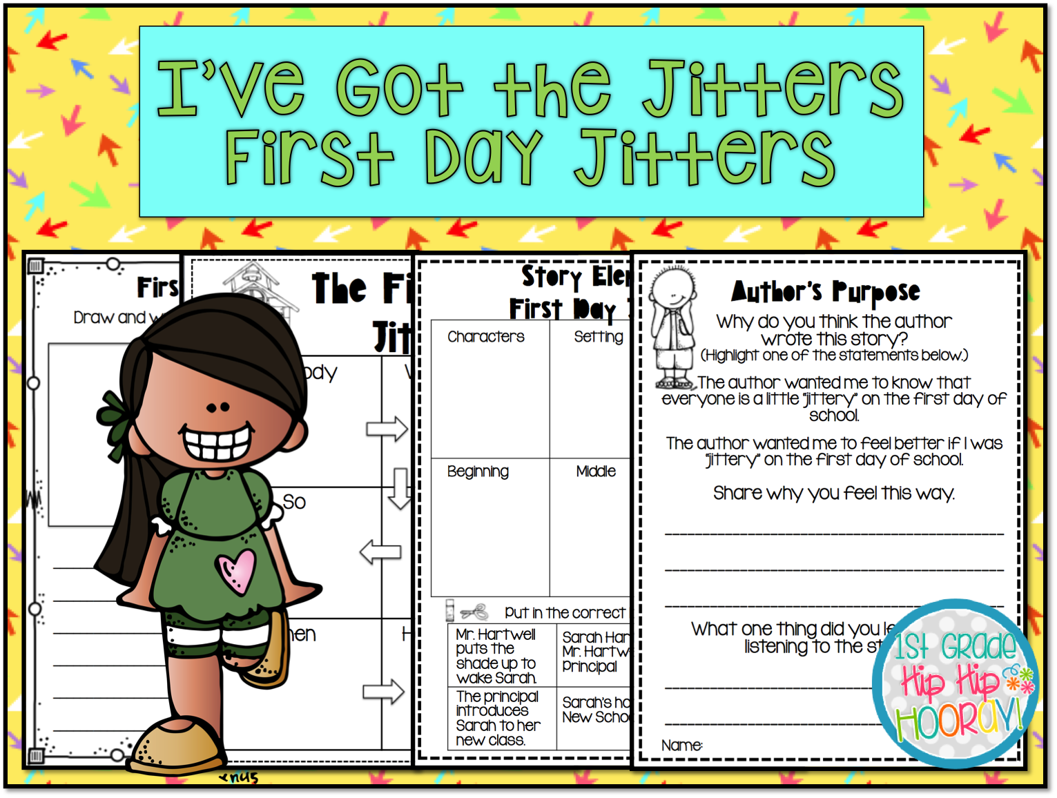 1st Grade Hip Hip Hooray!: Back to School Book Companion...First Day ...