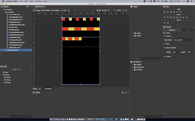 eui-eui.ColumnAlign ~ Egret Engine API 範例