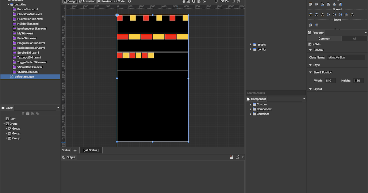 eui-eui.ColumnAlign ~ Egret Engine API 範例