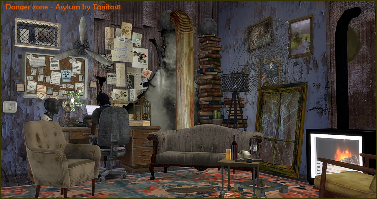 Sims 4 CC's - The Best: Danger zone - Asylum by Tanitas Sims