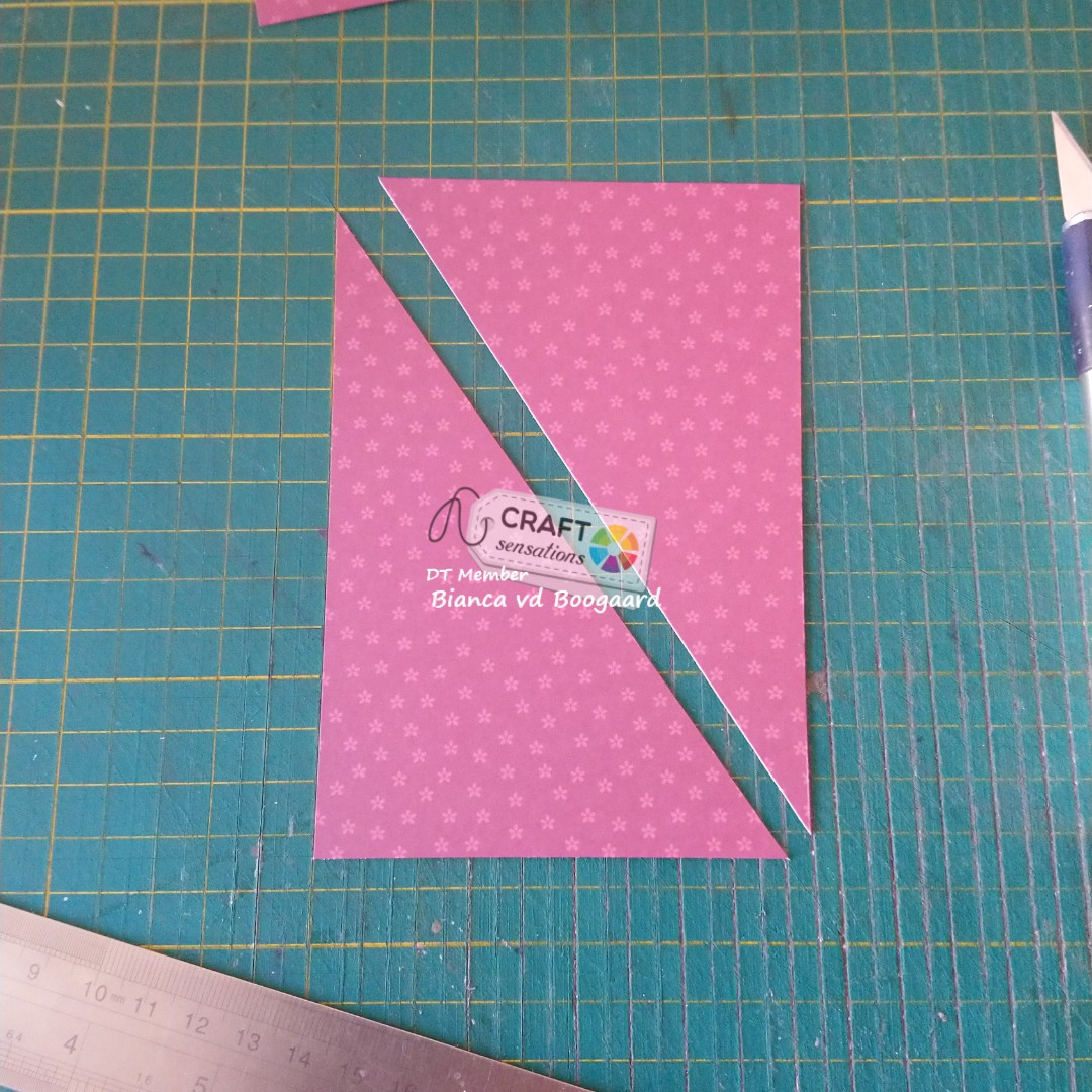 Craft Sensations: Diagonal gate fold card