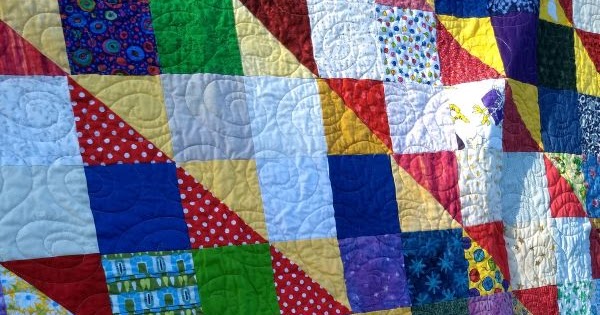Kat & Cat Quilts: Bold and Bright {Split 9 Patch Round 1}