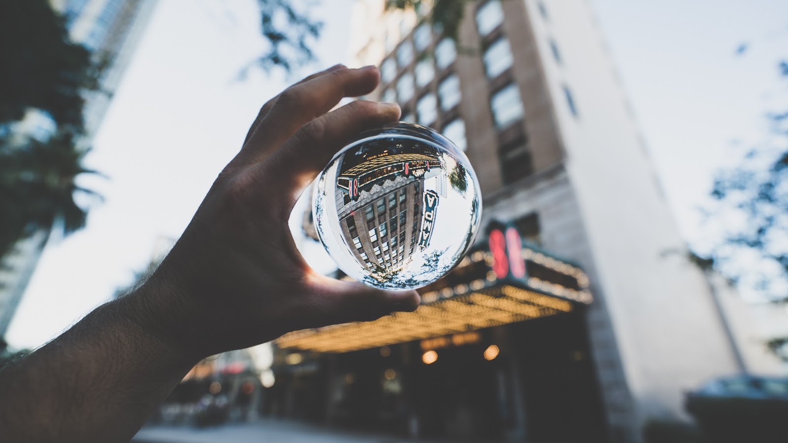 I chose to shoot my experimental series with a glass sphere. I had my ...