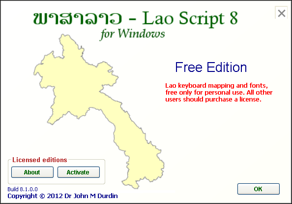 Lao Fonts Windows 10