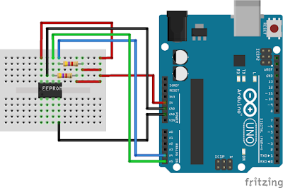 Électronique en amateur: Utiliser une mémoire EEPROM I2C (Arduino)