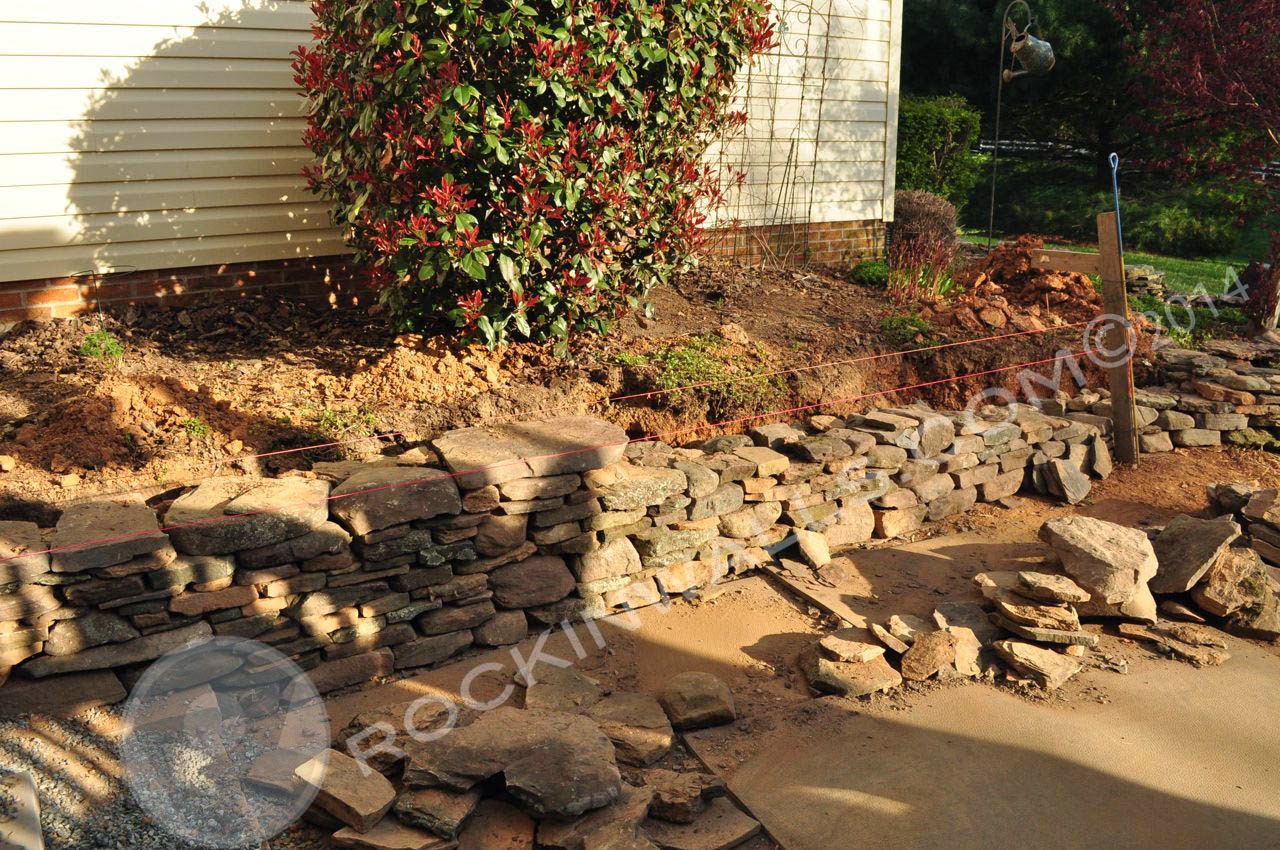ROCKIN WALLS: 2014 Kingsville MD, Dry Laid Stone Retaining Wall, Pa ...