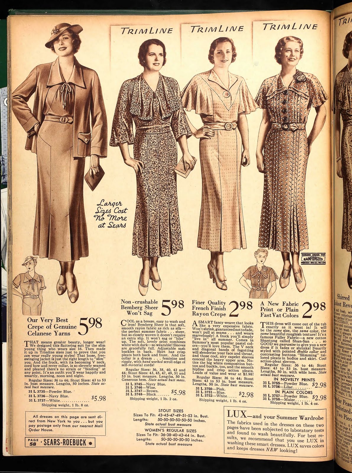 Sears - 1936 | Vintage fashion, Plus size vintage, Style inspiration