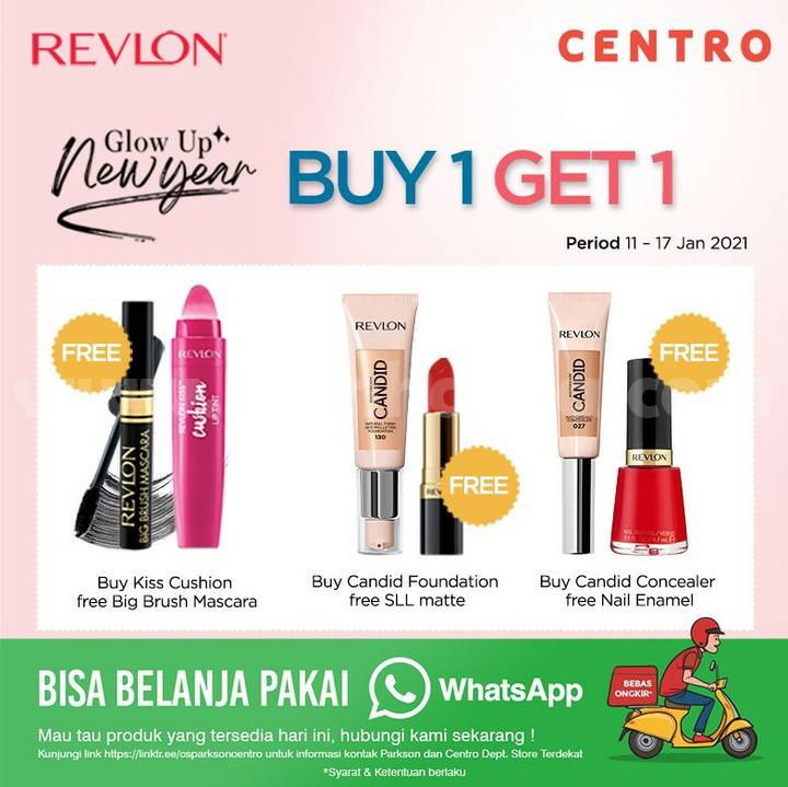 Centro Promo Beli 1 Gratis 1 untuk produk Revlon - scanharga