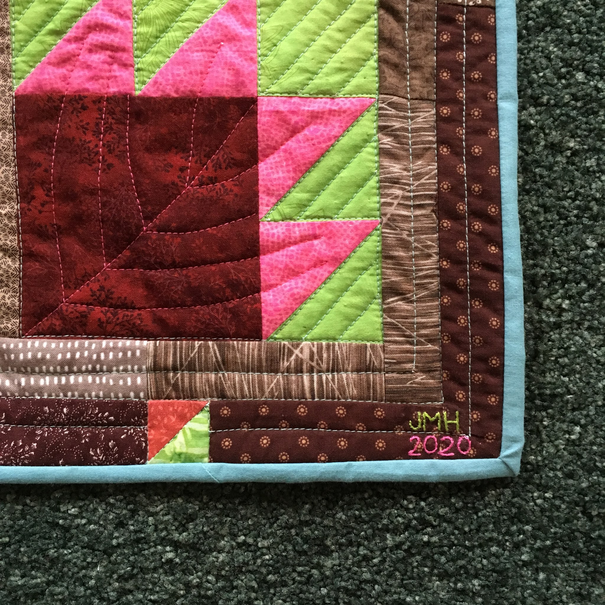 Quilts from the Little House: Bear Paw Coleus Finish