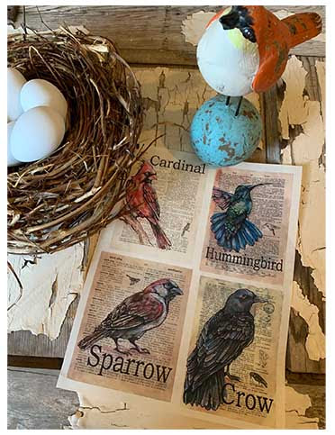 DICTIONARY ART COLLAGE/DECOUPAGE SHEETS ARE NOW AVAILABLE