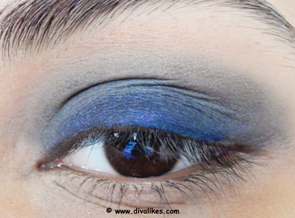 Stark Navy Blue Eye Makeup Tutorial | Diva Likes