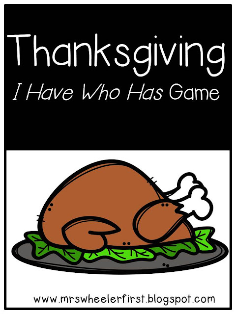 Mrs. Wheeler's First Grade Tidbits: Thanksgiving Ideas