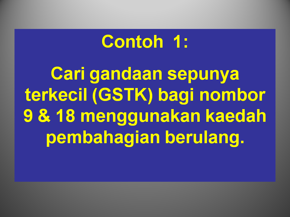 TIP BELAJAR MATEMATIK (TIPS FOR LEARNING MATHEMATICS): CONTOH GANDAAN ...