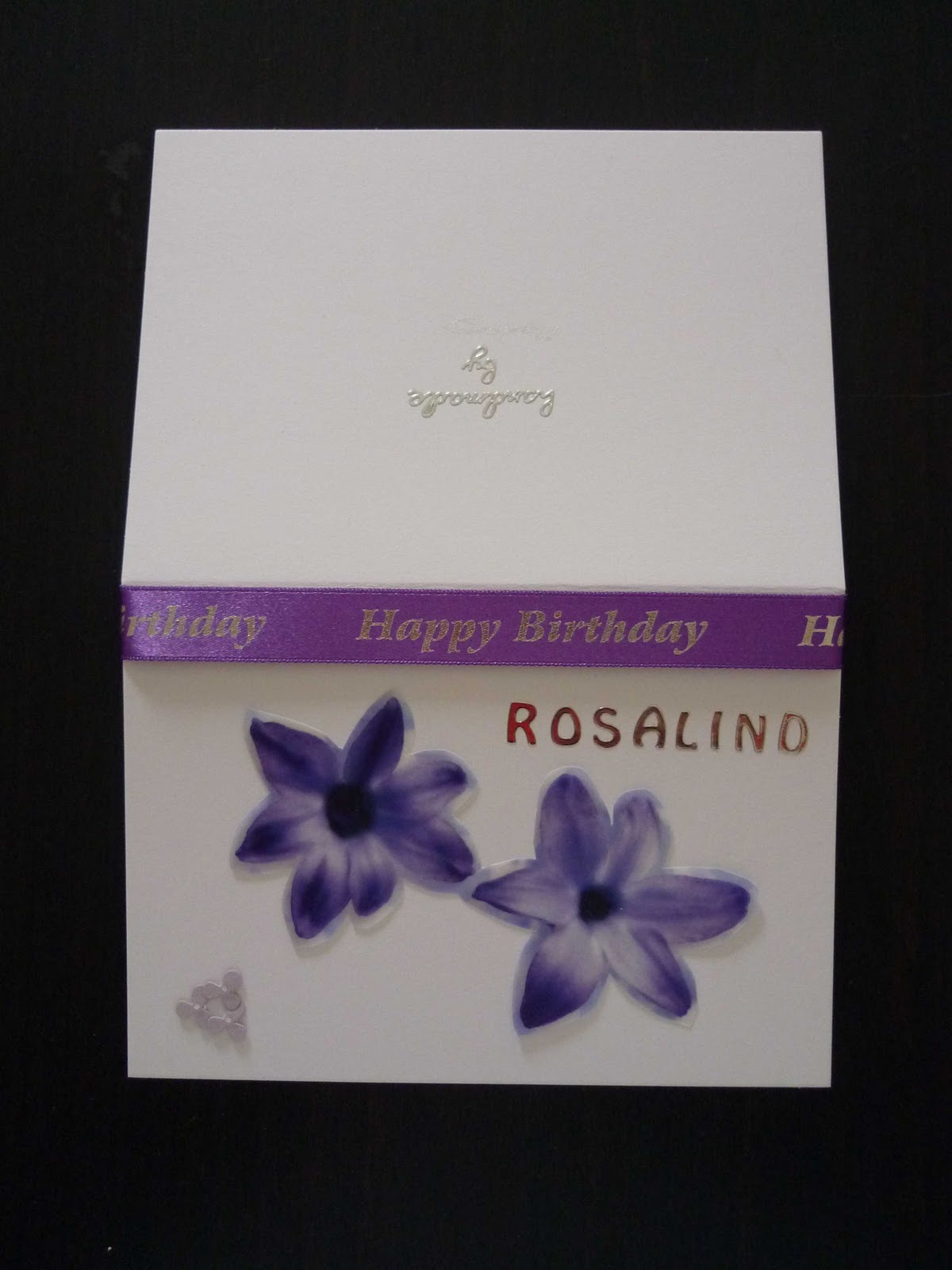 Marzipan's Crafts: Birthday card - 14/9/11