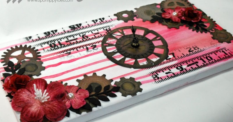 Up On Tippy Toes: Mixed Media Clock