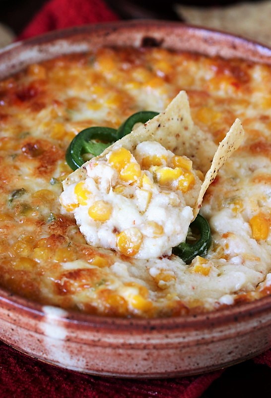 Cheesy Hot Corn Dip | The Kitchen is My Playground