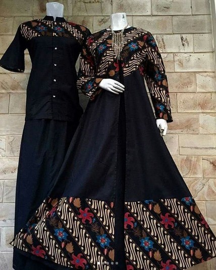 √ 30+ Model Gamis Batik Kombinasi: Polos, Brokat, Modern, Blazer