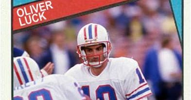 JOHNGY'S BEAT: Cards That Never Were: Oliver Luck Topps 1984-'87