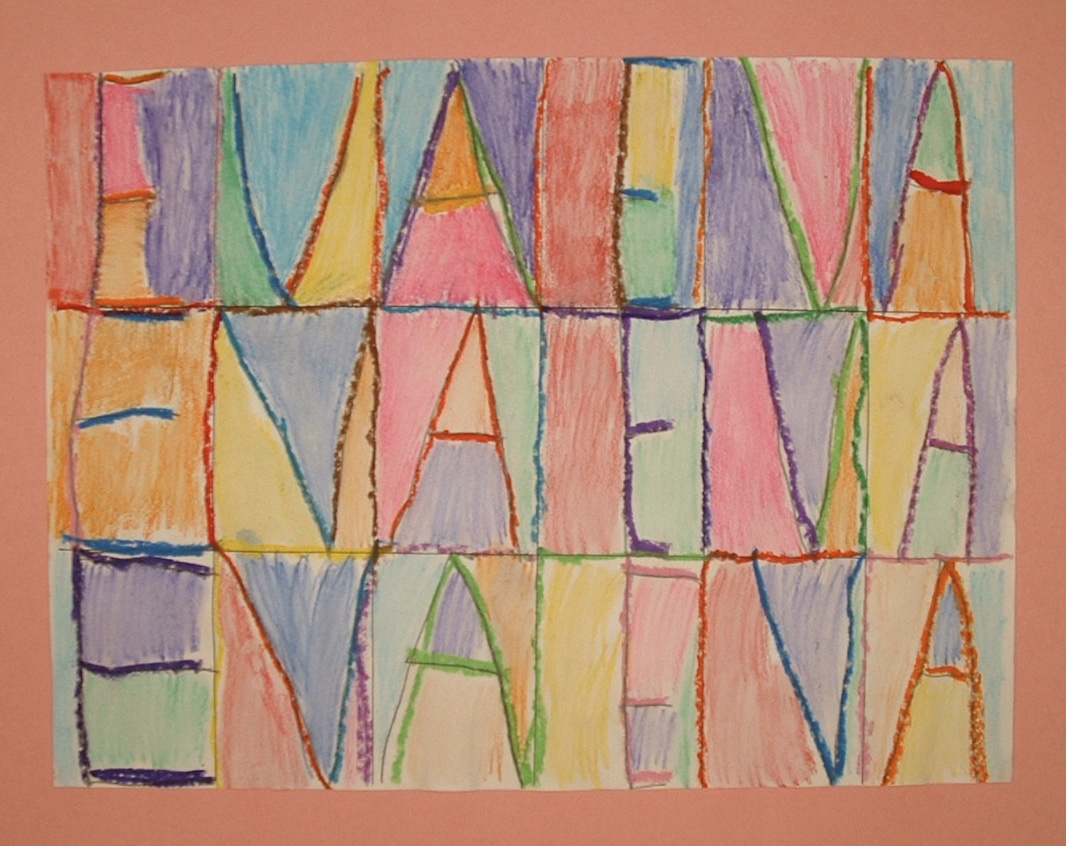 Mrs. Belton's Artists: Kindergarten Hidden Names