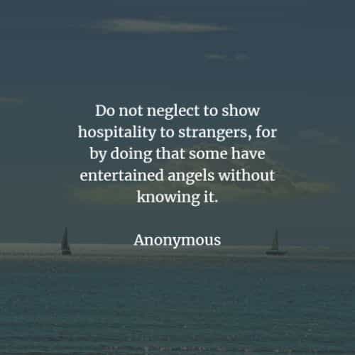 43 Hospitality quotes and sayings that warms the heart