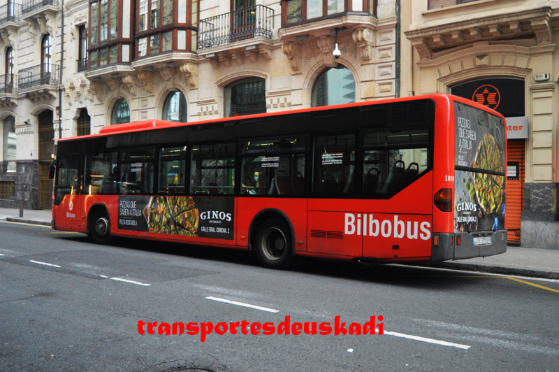 Transportesdeuskadi: Un autobús único de Bilbobus: 1039. Mercedes Benz ...