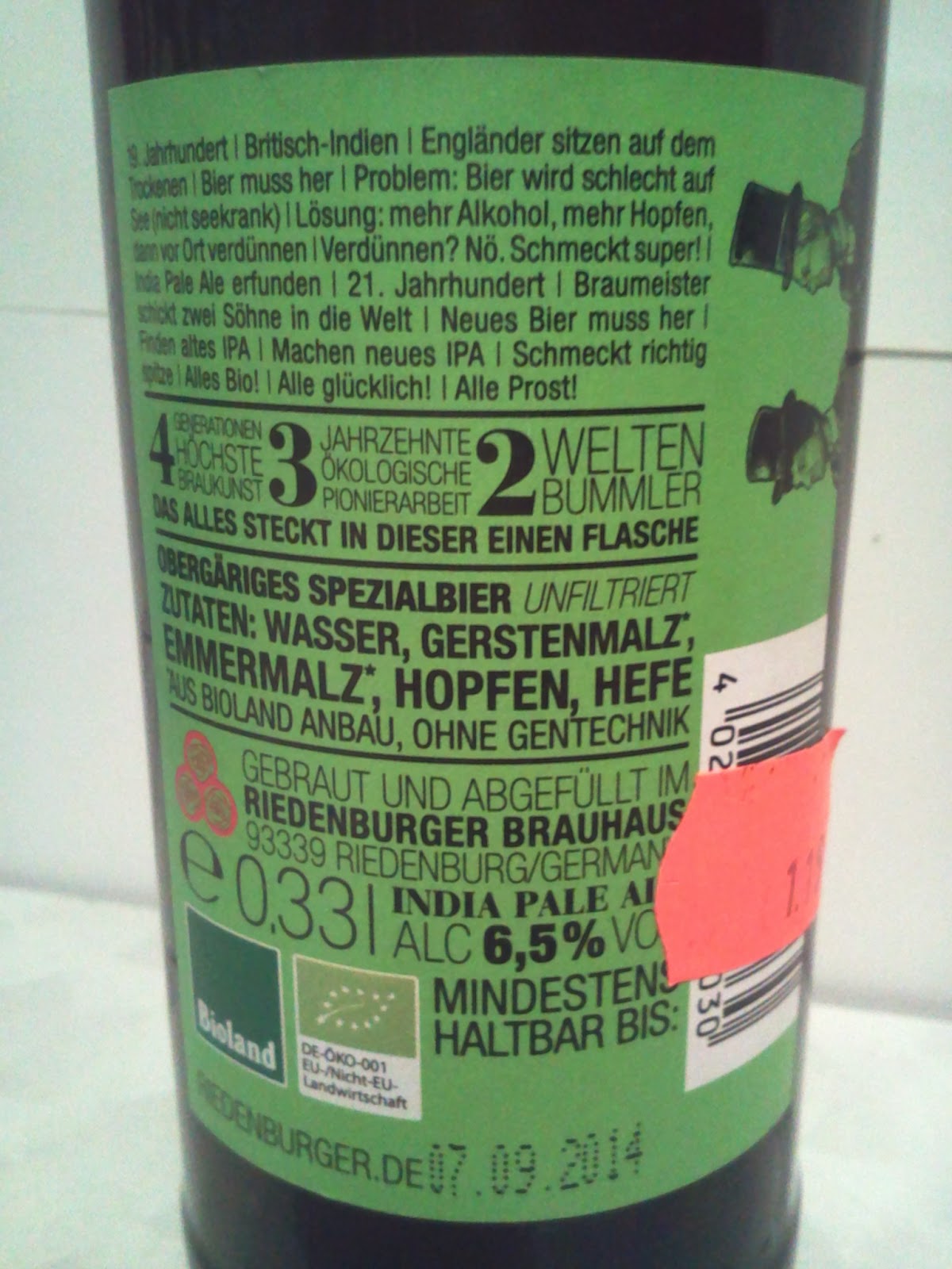 Riedenburger Dolden Sud IPA - Average Guy's Guide to Beer